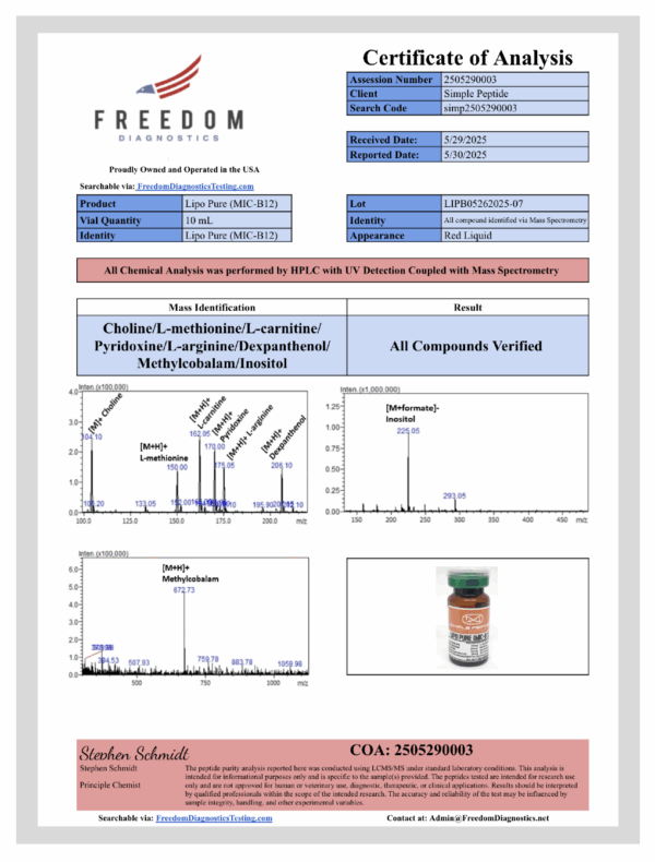 LIPO PURE (MIC-B12) - Simple Peptide